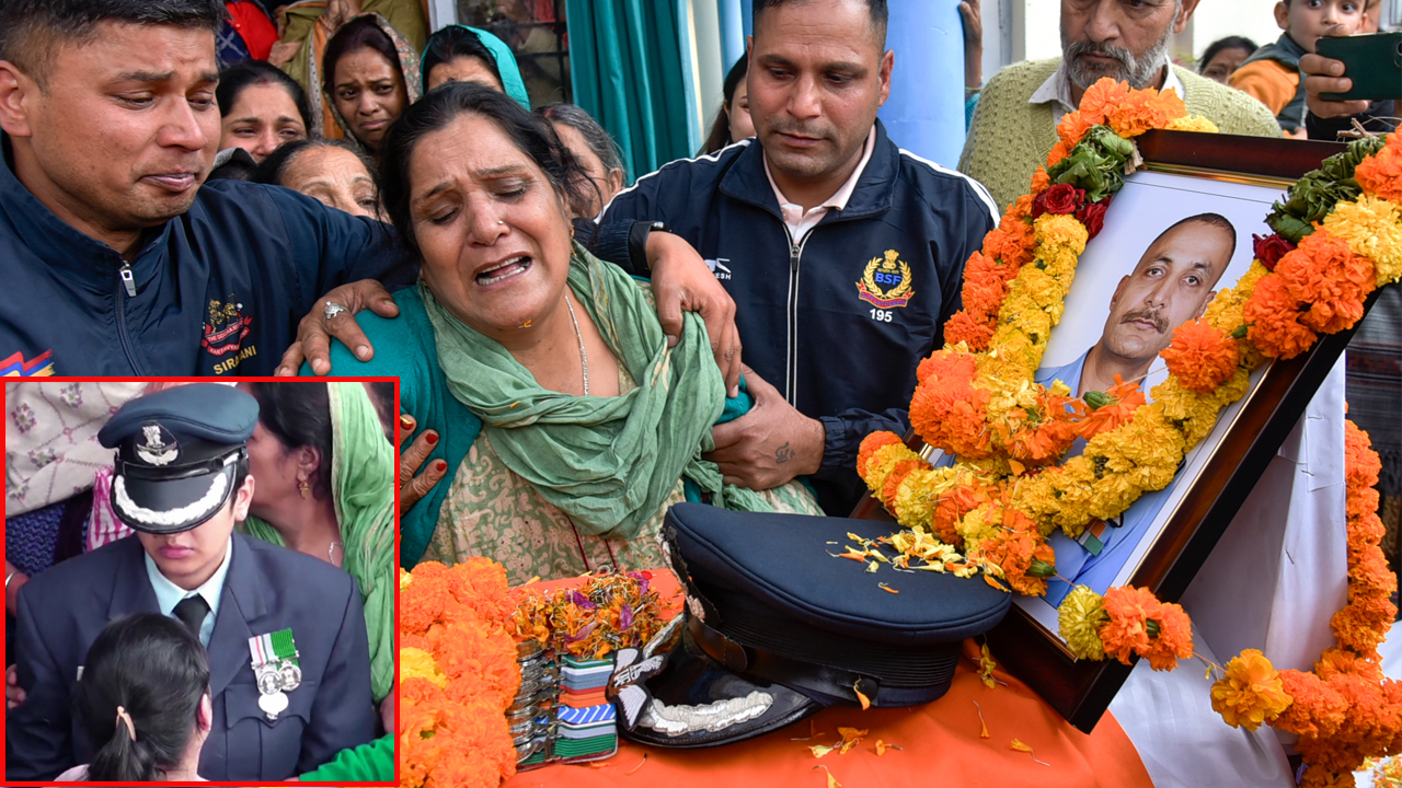 Wing Commander Afshan's Tearful Farewell To Husband Namansh, Killed In ...