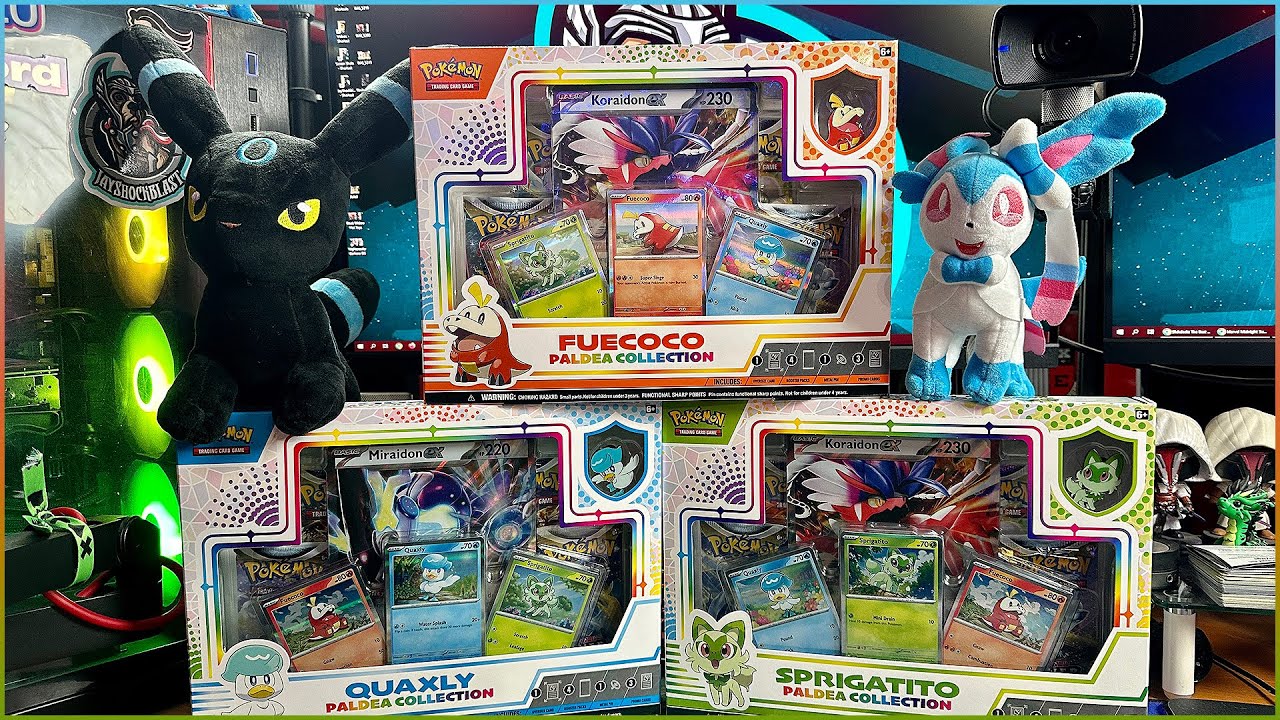 Pokemon Trading Card Game: Paldea Collection Fuecoco, Quaxly and ...