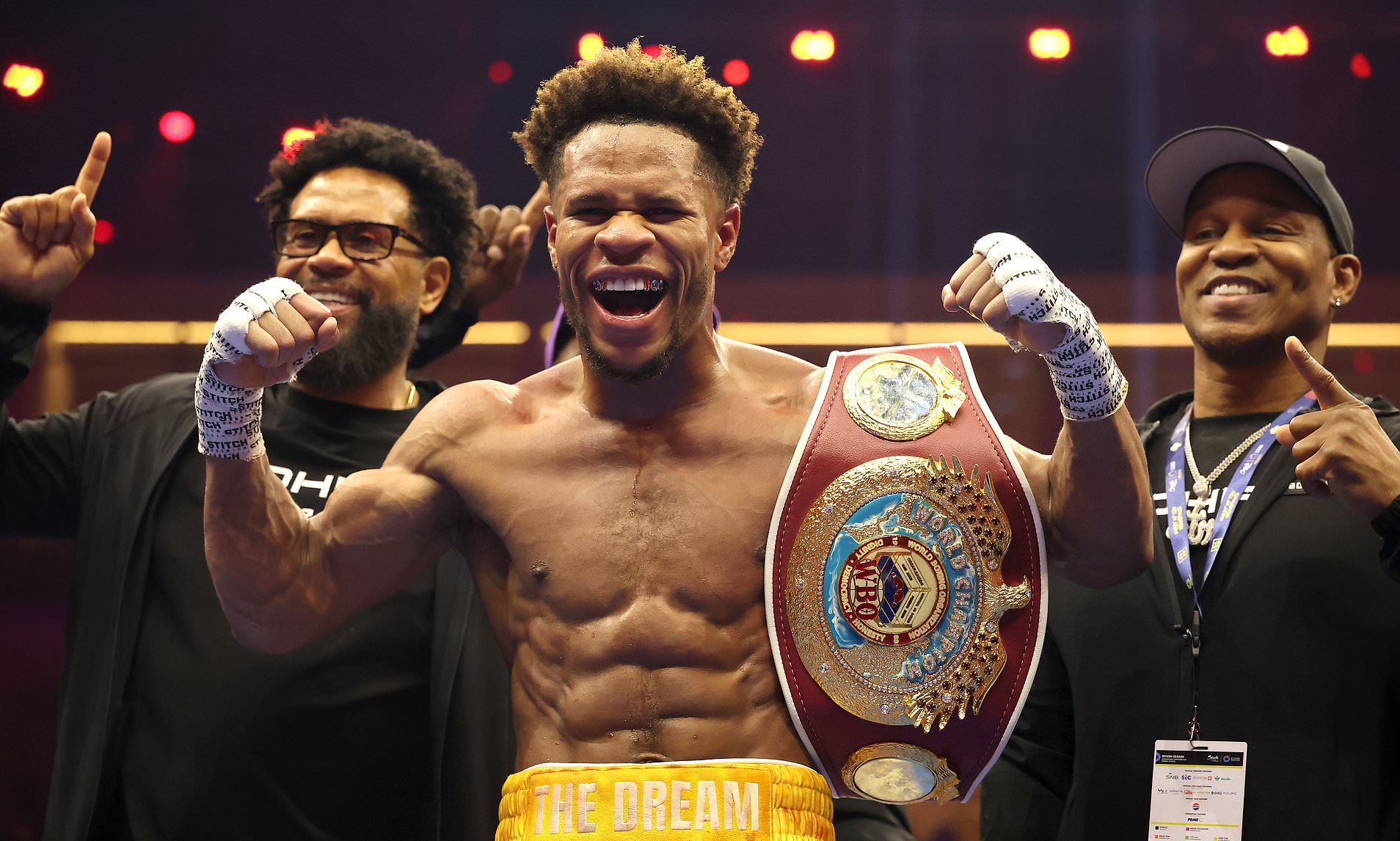 Devin Haney becomes a three-division world champion by ending Brian ...