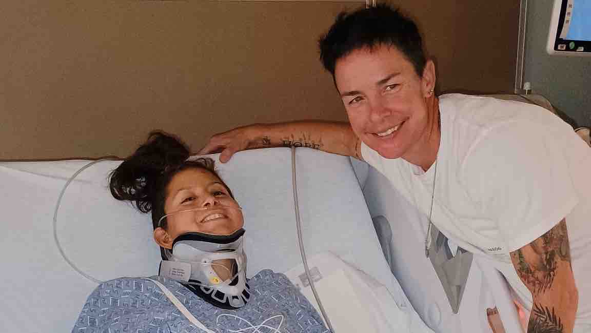 Triathlete, sideswiped on bicycle, urges drivers to exercise caution