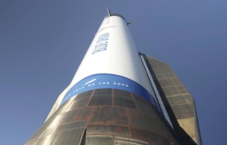 Blue Origin’s rocket booster returns to a hero’s welcome. Here’s why