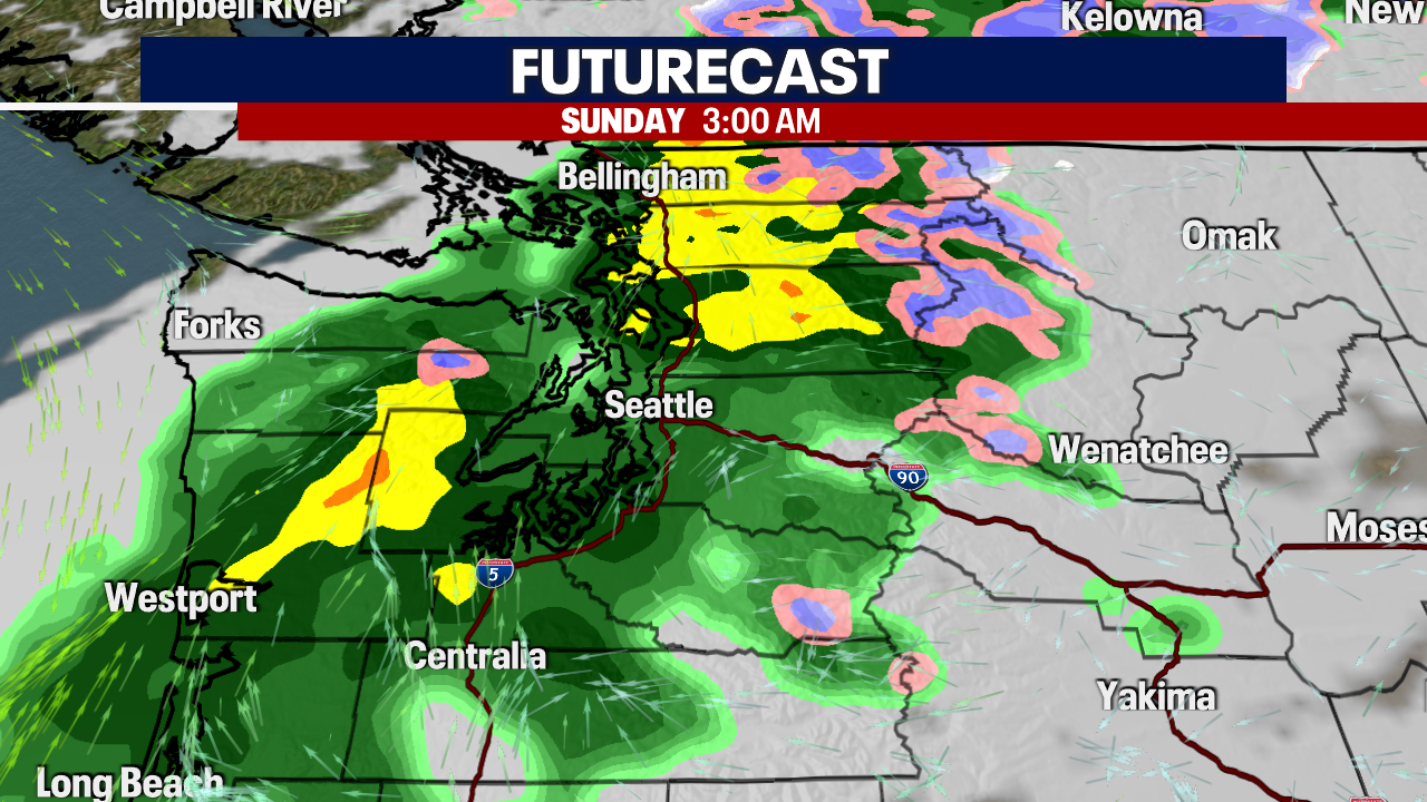 Seattle Weather: Chance of Showers by Early Sunday