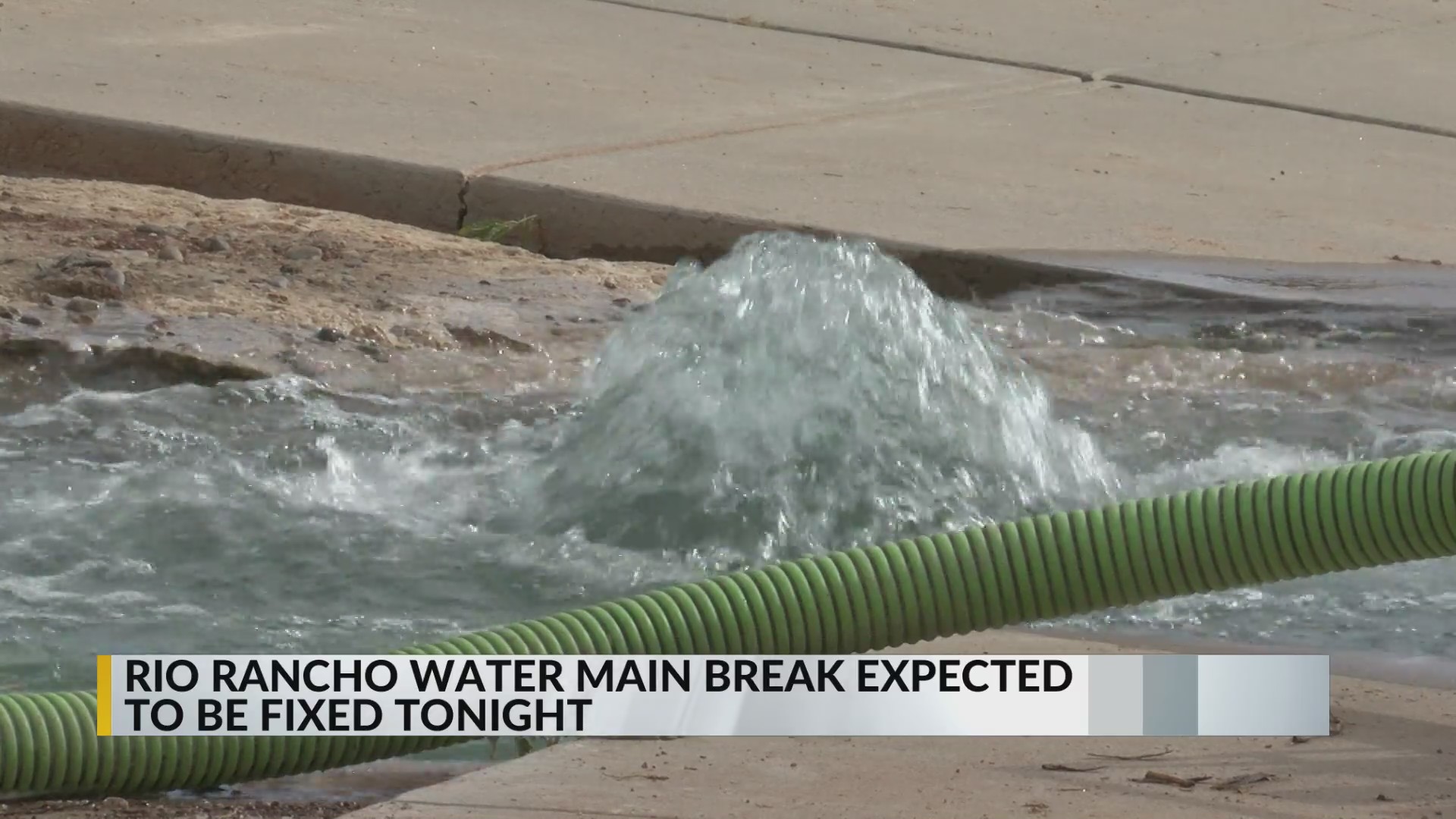 Crews work to repair massive Rio Rancho water main break