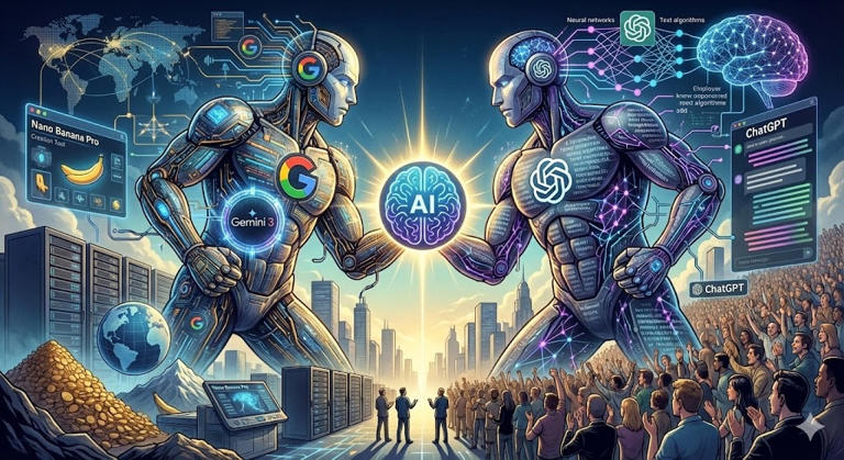 Google's Gemini Challenges OpenAI's ChatGPT in AI Dominance Race