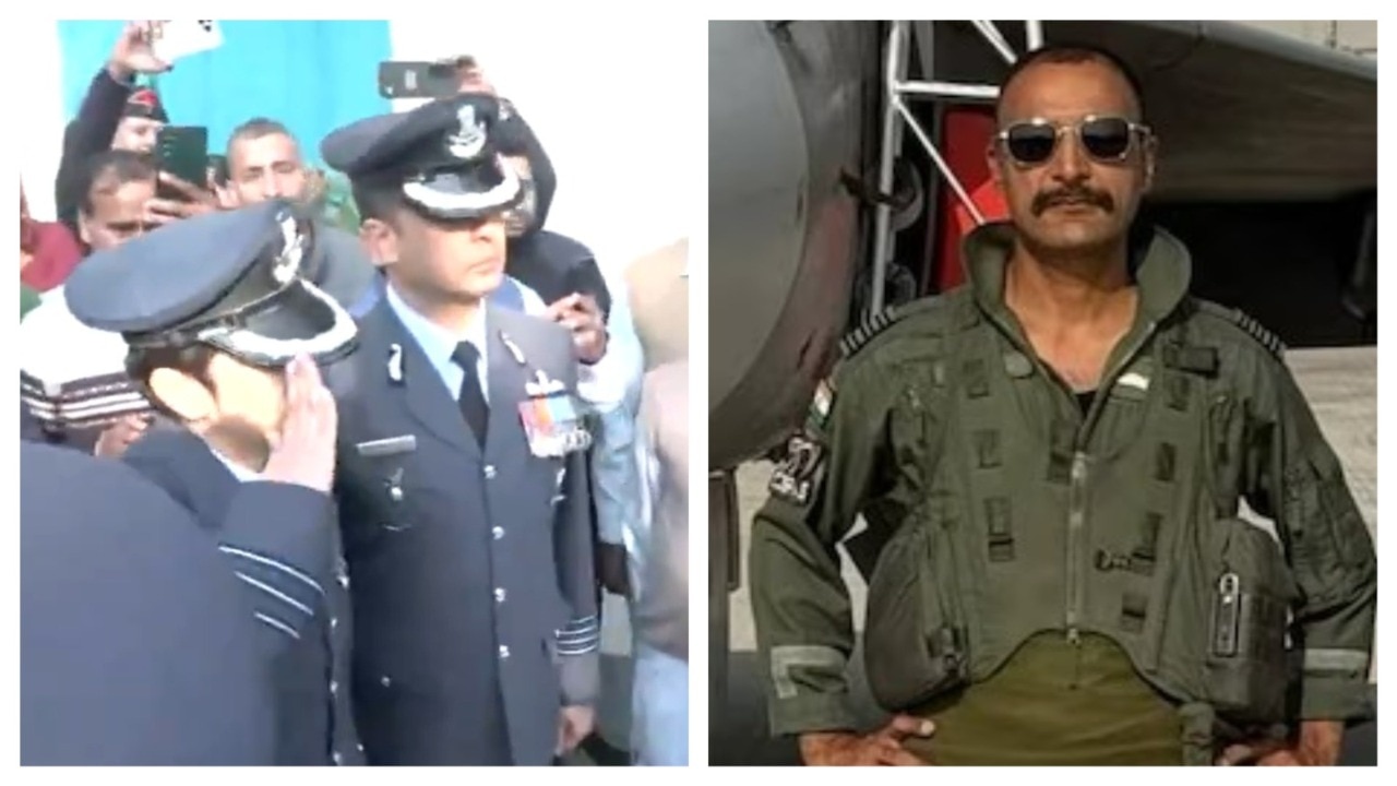 Wing Commander Afshan's teary goodbye to husband Namansh Syal, killed ...