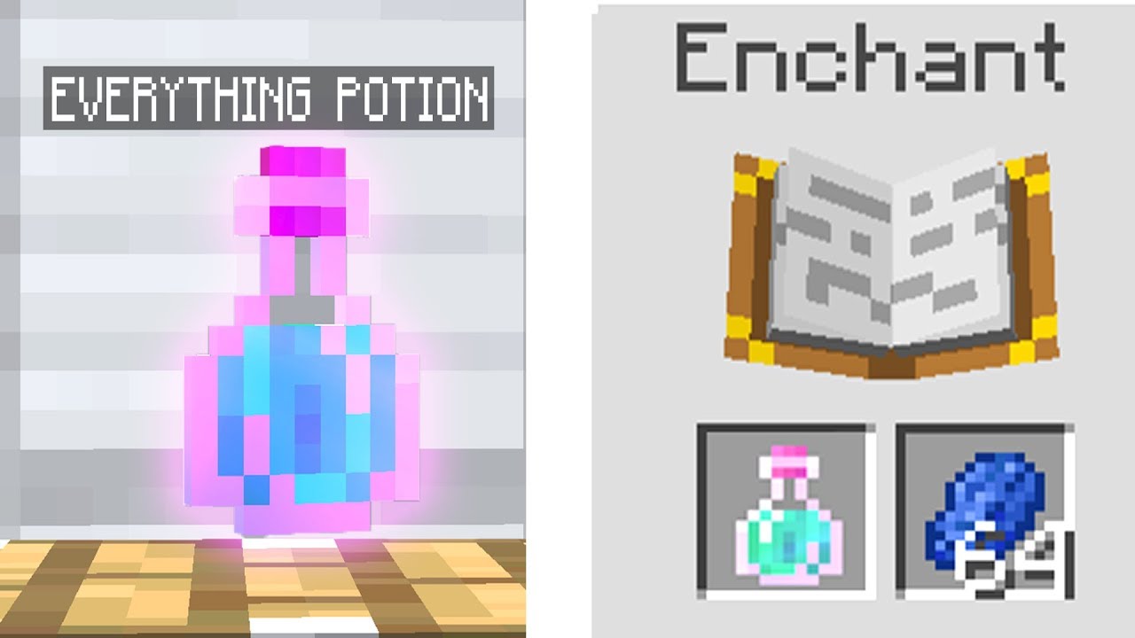 Enchanting Every Steves Power Potion in Minecraft