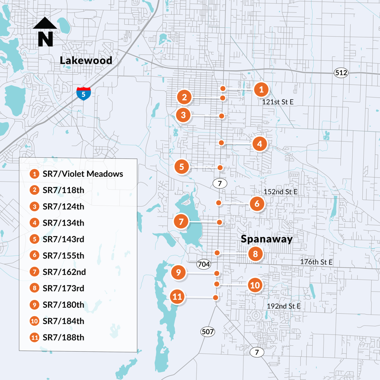 New traffic lights put up on busy Pierce County corridor. Will safety ...