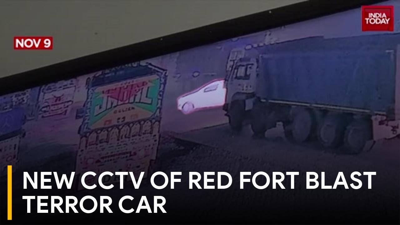 Delhi Red Fort Blast: New CCTV Footage Of Terror Car Used By Bomber ...