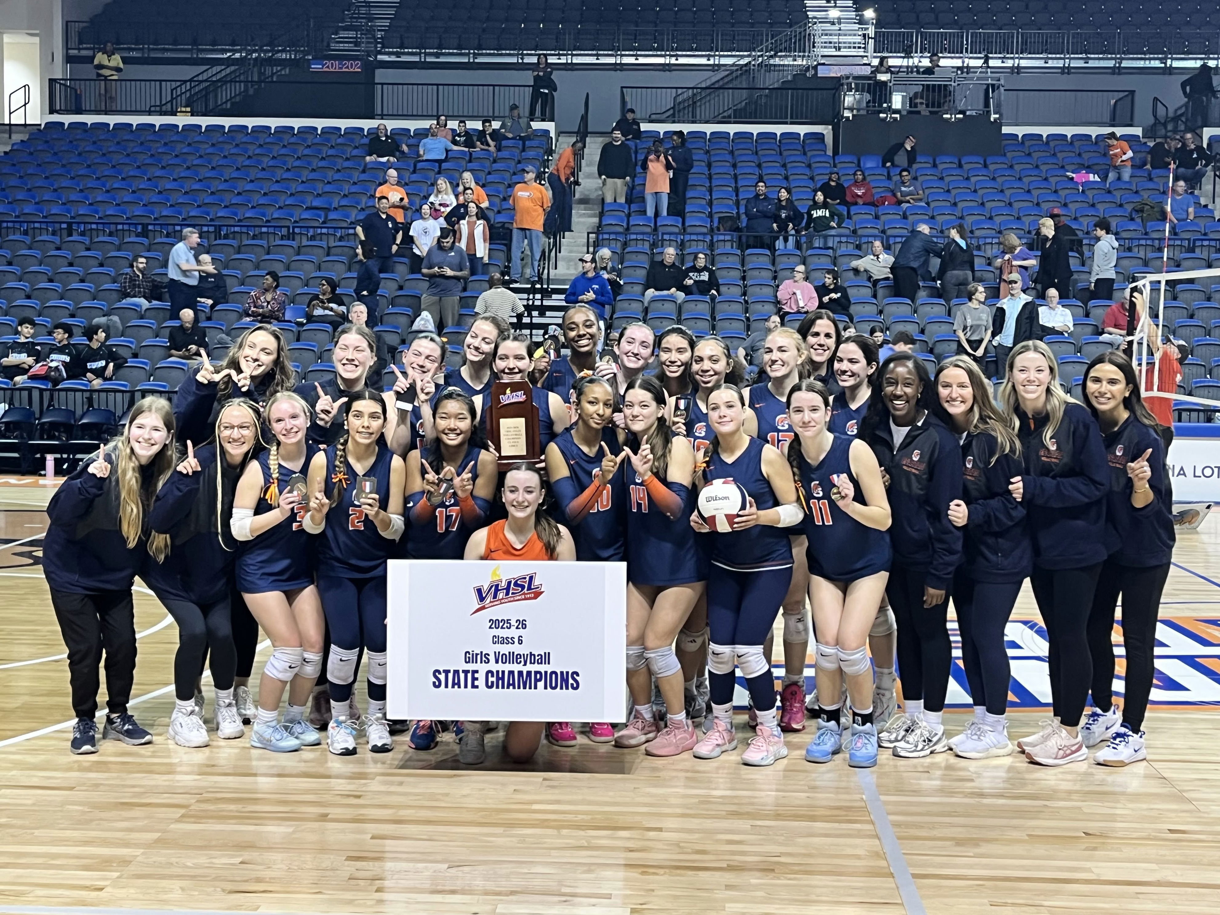 West Springfield wins first Virginia volleyball title; Riverside repeats