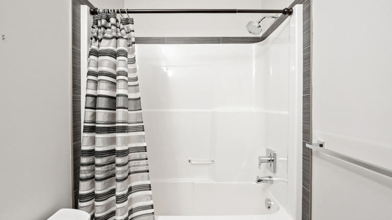Try This Chic Shower Curtain Hack For An Instantly Elevated Look