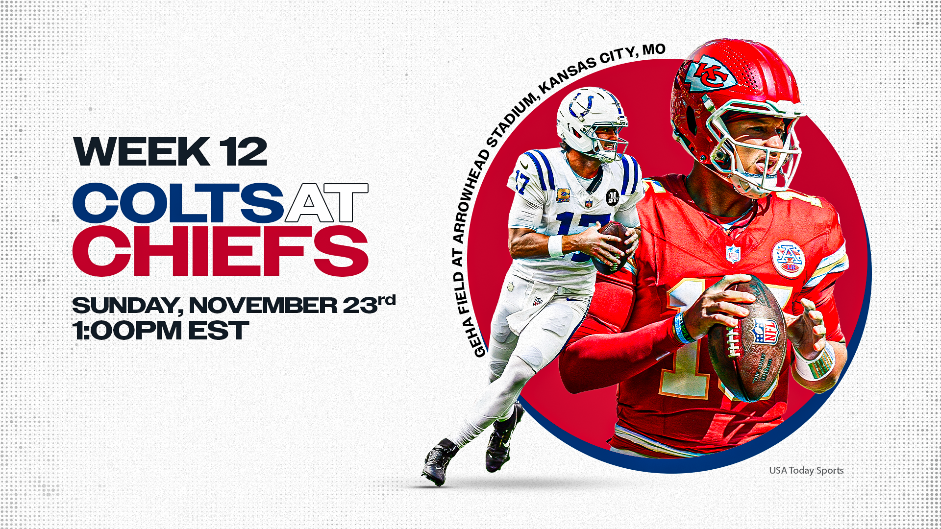 Chiefs vs. Colts: Live updates for KC's Week 12 matchup against Indy