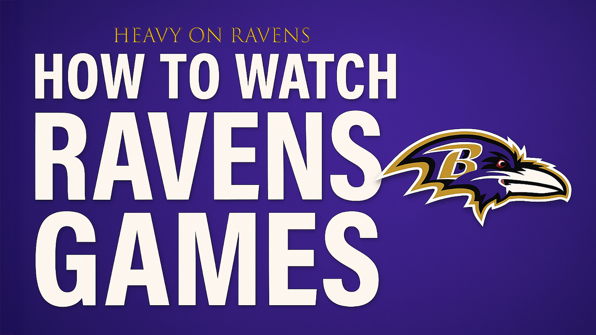 How to Watch Ravens Games Without Cable in 2025