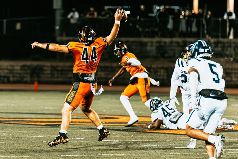 VC football earns first home playoff win with 20-point comeback