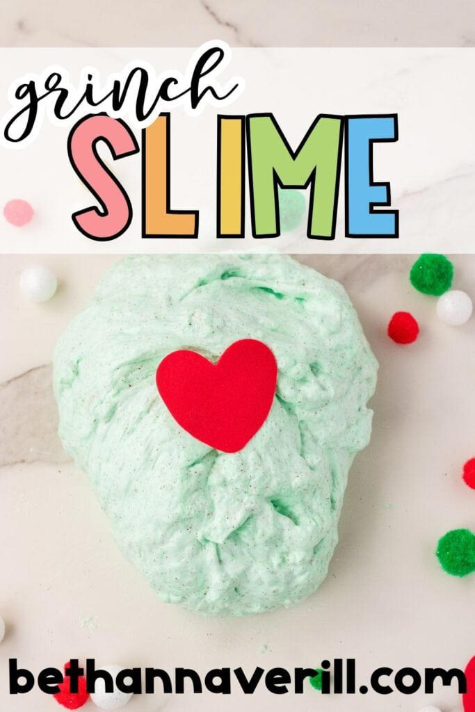 Fluffy Grinch Slime Recipe