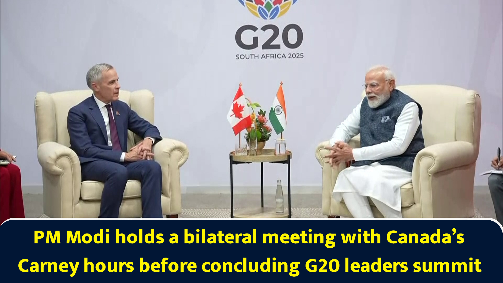 PM Modi holds a bilateral meeting with Canada’s Carney hours before ...