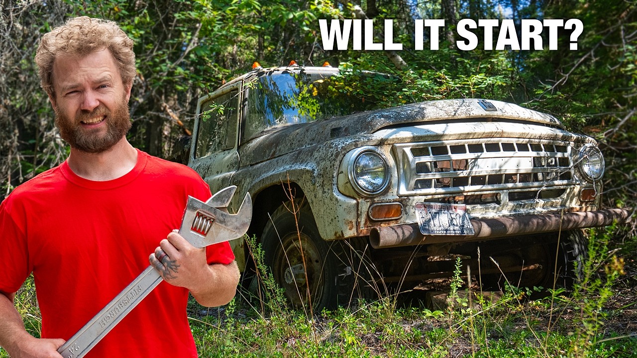 We found an abandoned truck!