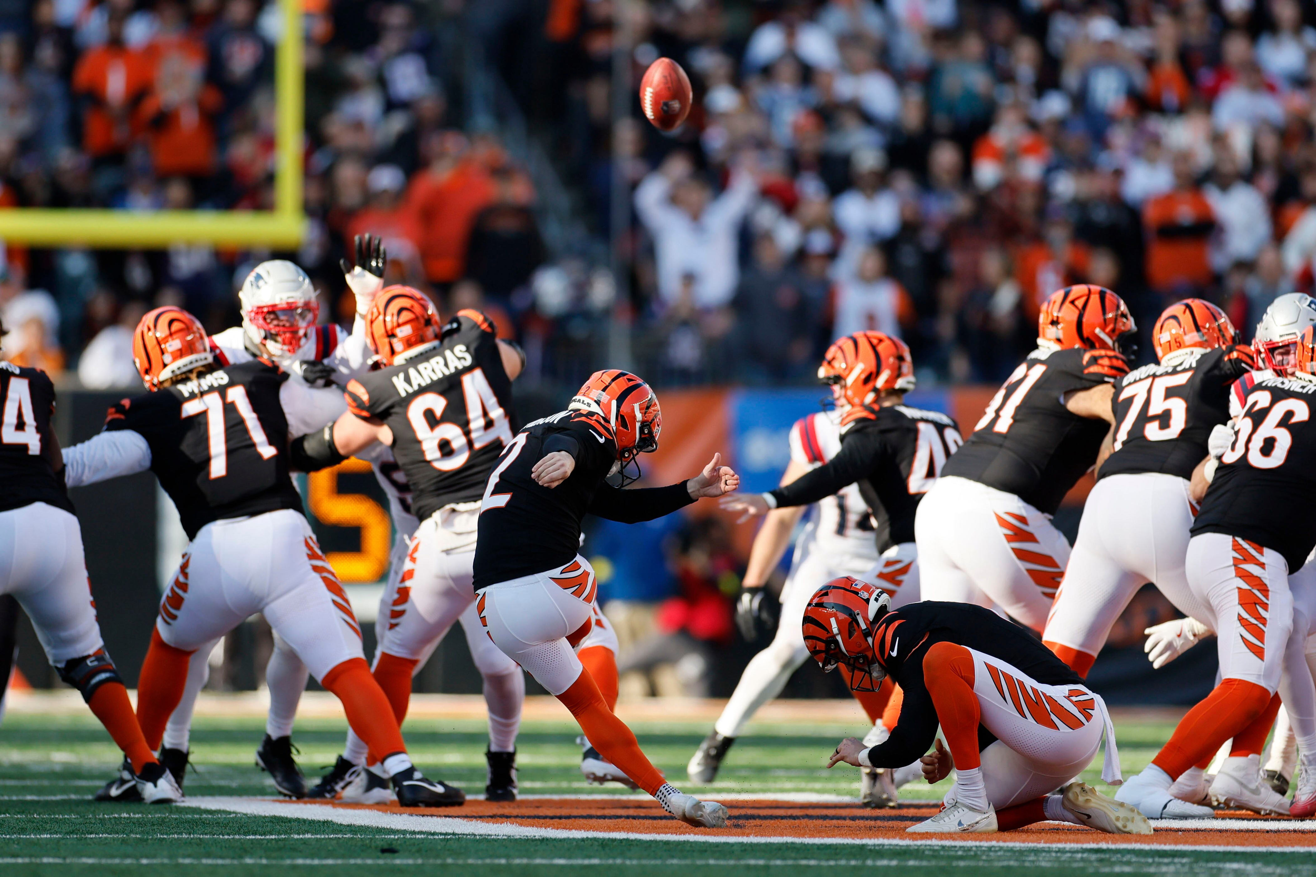 Bengals fourth quarter rally comes up short against Patriots