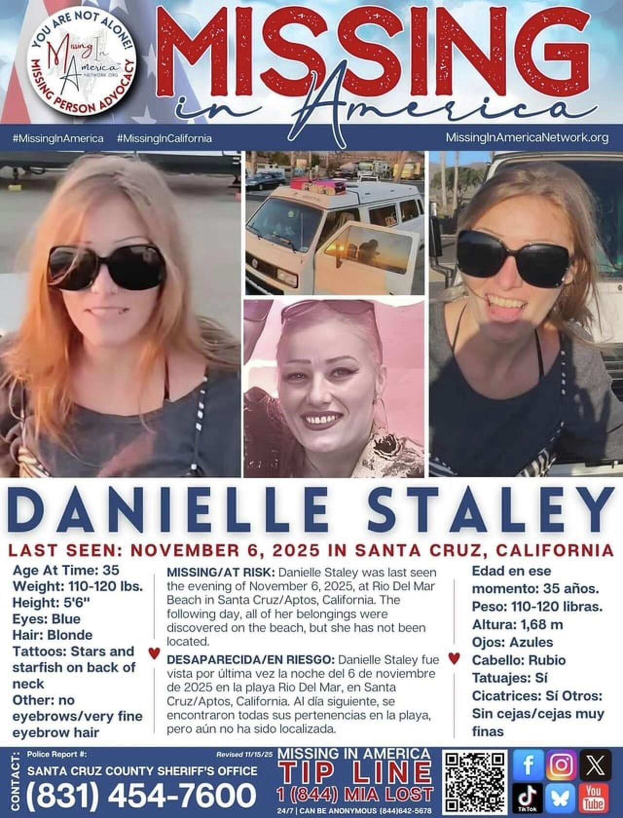 Missing woman found safe weeks after vanishing from Santa Cruz beach ...