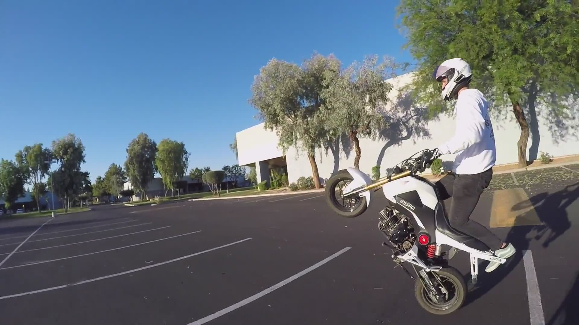 Standing wheelie technique explained with safety considerations and ...