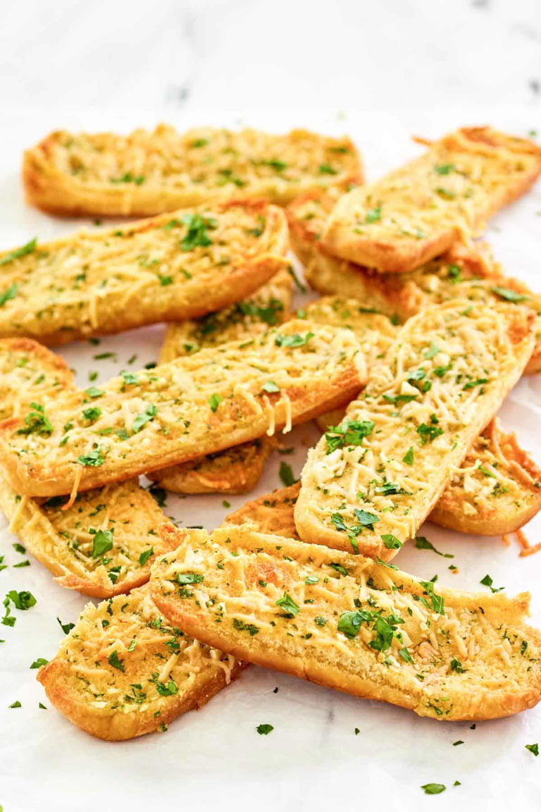 Hot Dog Bun Garlic Bread
