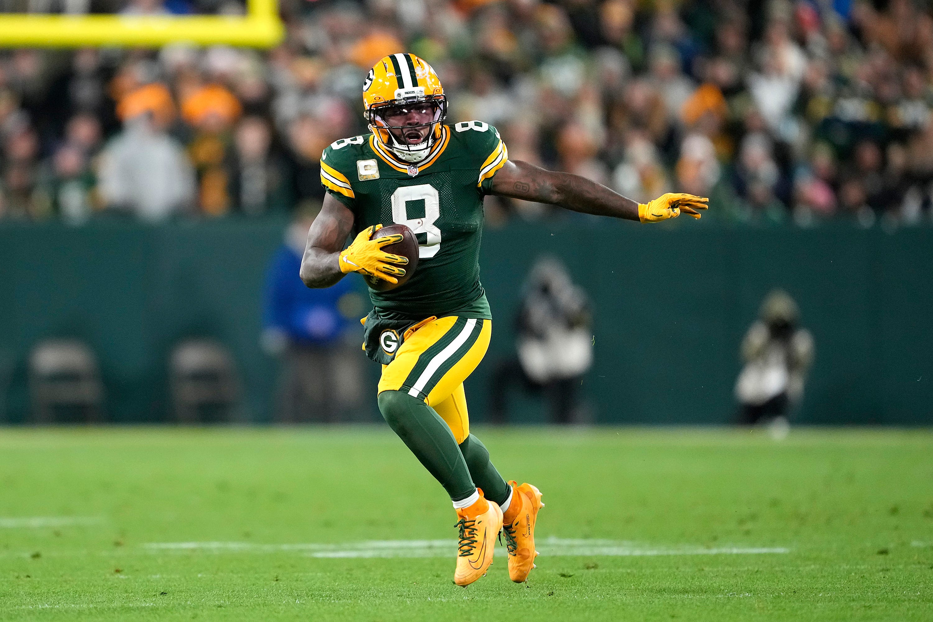 Packers RB Josh Jacobs (knee) will be OUT vs. Vikings