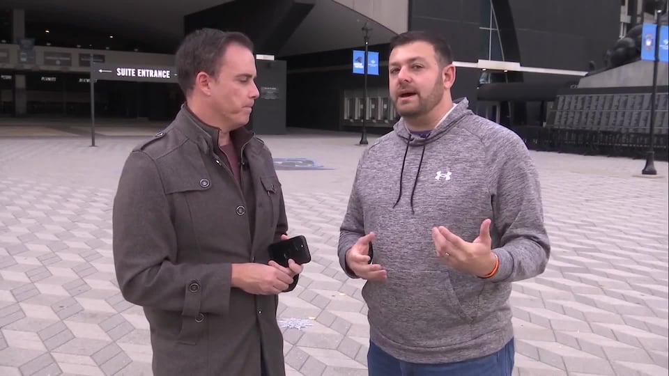 The Charlotte Observer's Mike Kaye is live at the game with Channel 9