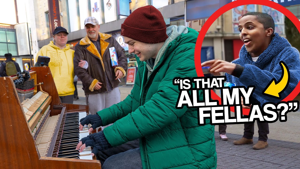 Playing Meme Songs on Piano in Public