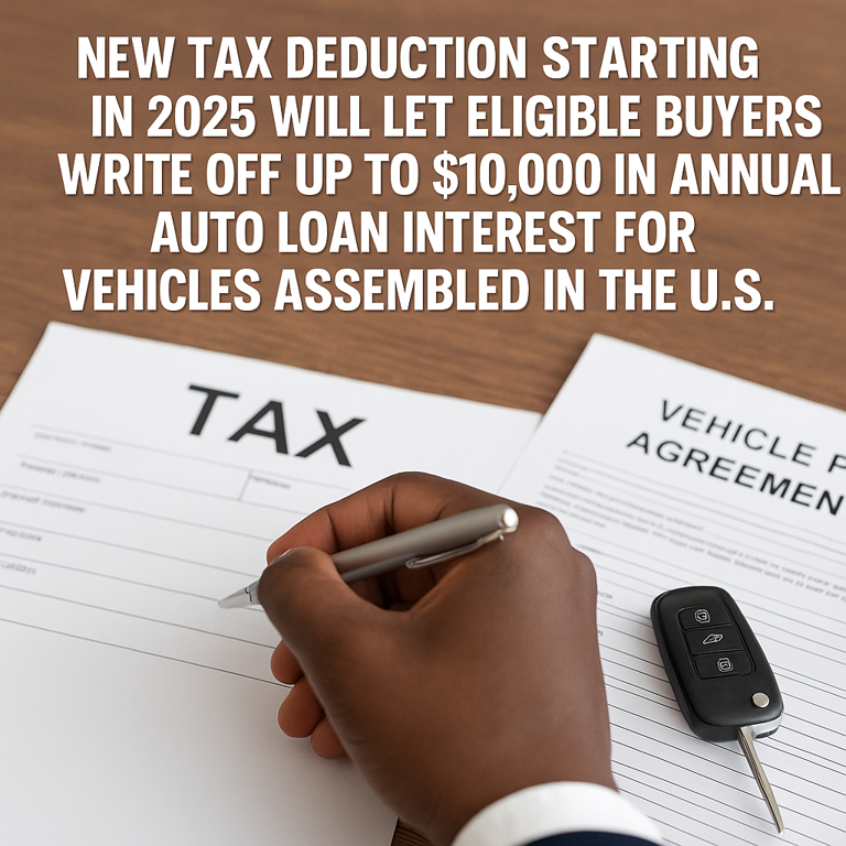 New 2025 Tax Deduction Rewards Buyers of U.S.-Assembled Vehicles