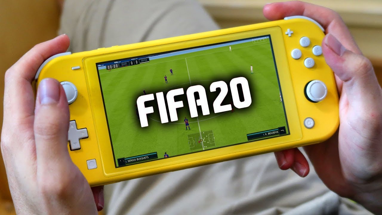 Gameplay de FIFA 20 pero en mi Nintendo Switch Lite 😅 mi primer partido ...