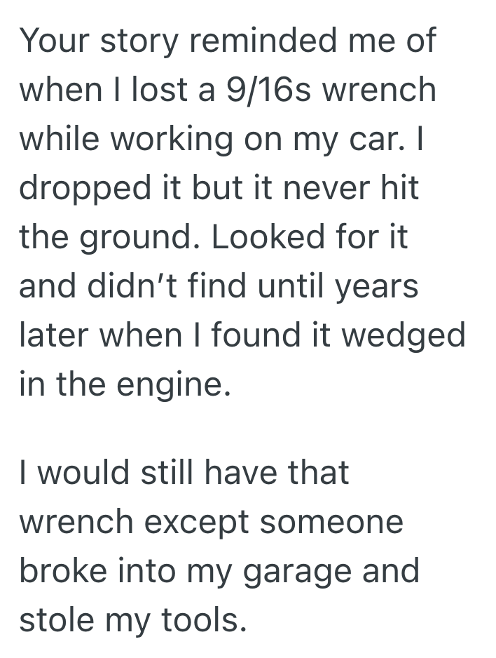 His Dad Made A Long-Running Joke About This Man Losing A Wrench, So He ...