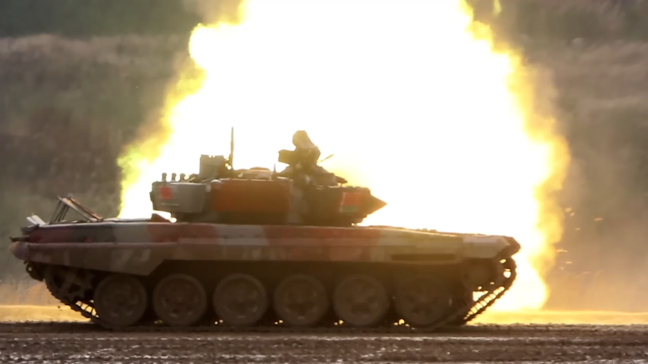 Drone Footage Shows Russian 'Suicide Tank' Explode in a Massive Fireball