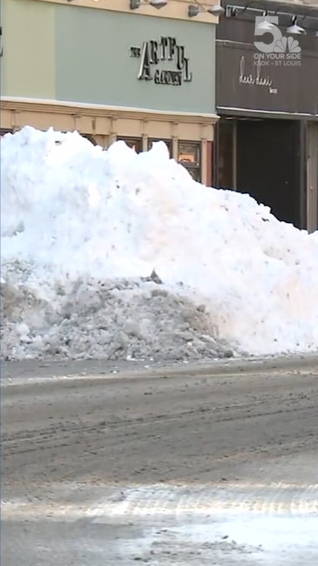 Six inches of snowfall in Chicago