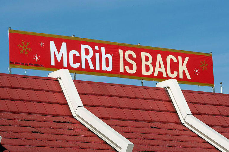 McDonald's McRib is returning to certain locations this month, and here ...