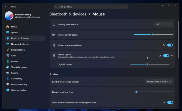 Windows could get haptic trackpad feedback for more interactions