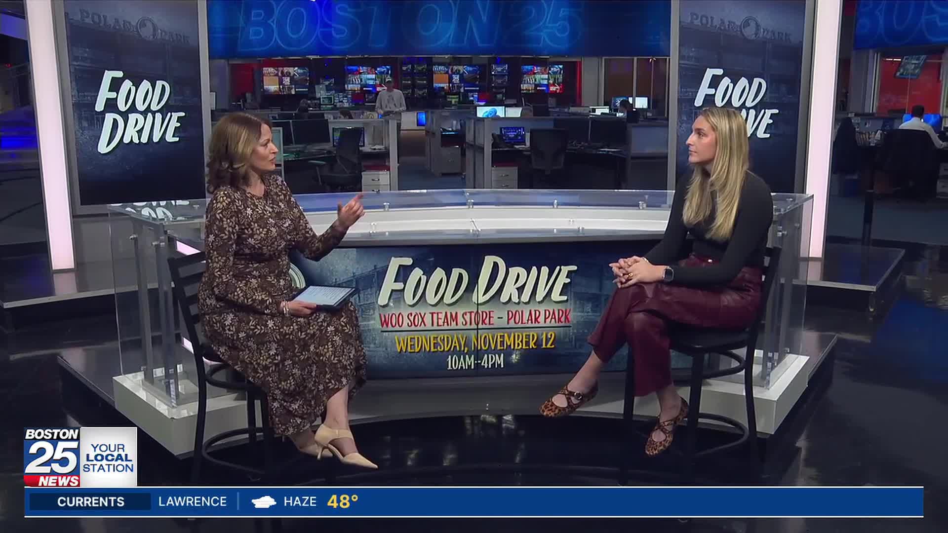 WooSox team up with Boston 25 for food drive to fight growing hunger crisis