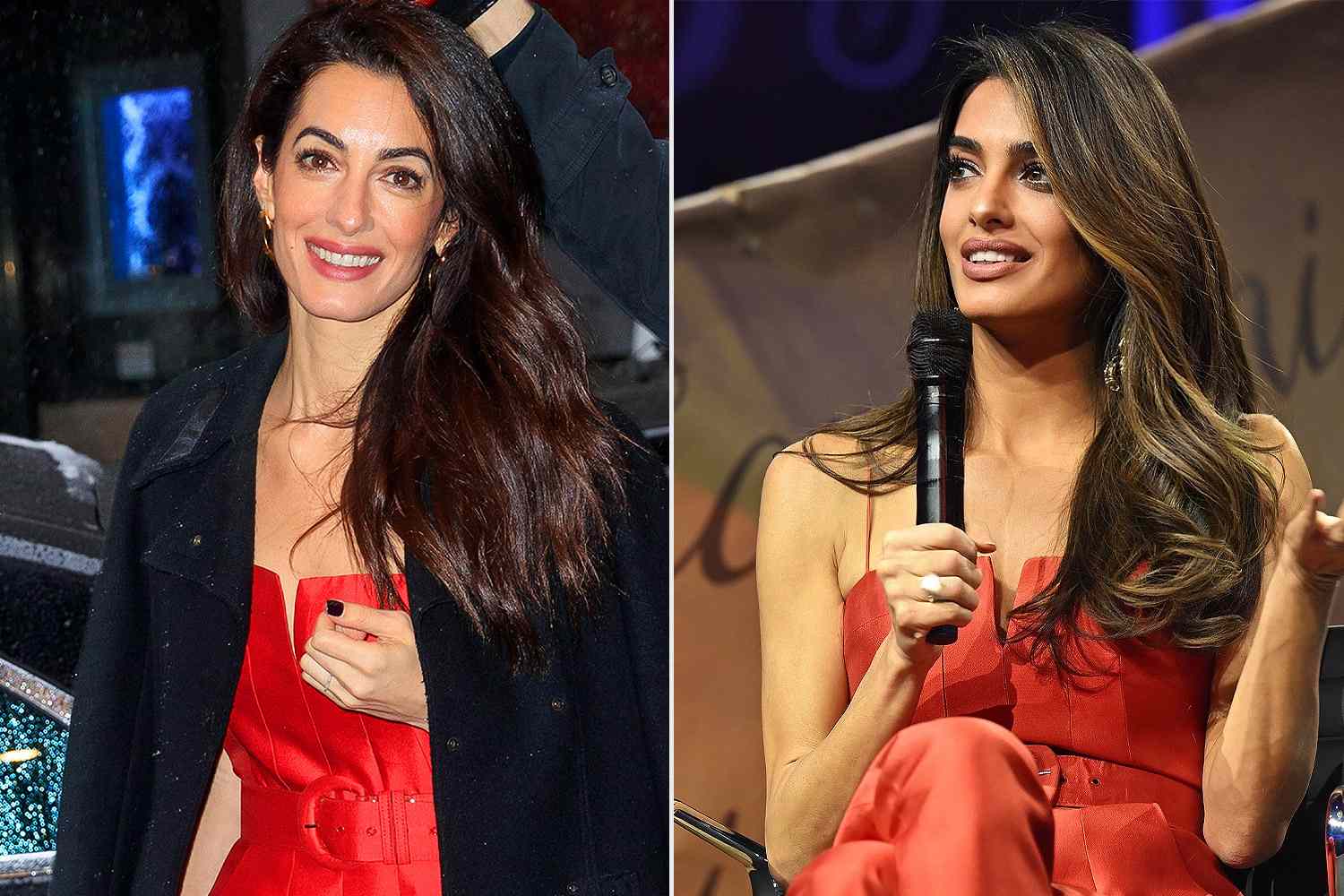 Amal Clooney Rewears the Red Jumpsuit She Wore to Meghan Markle's 2019 ...