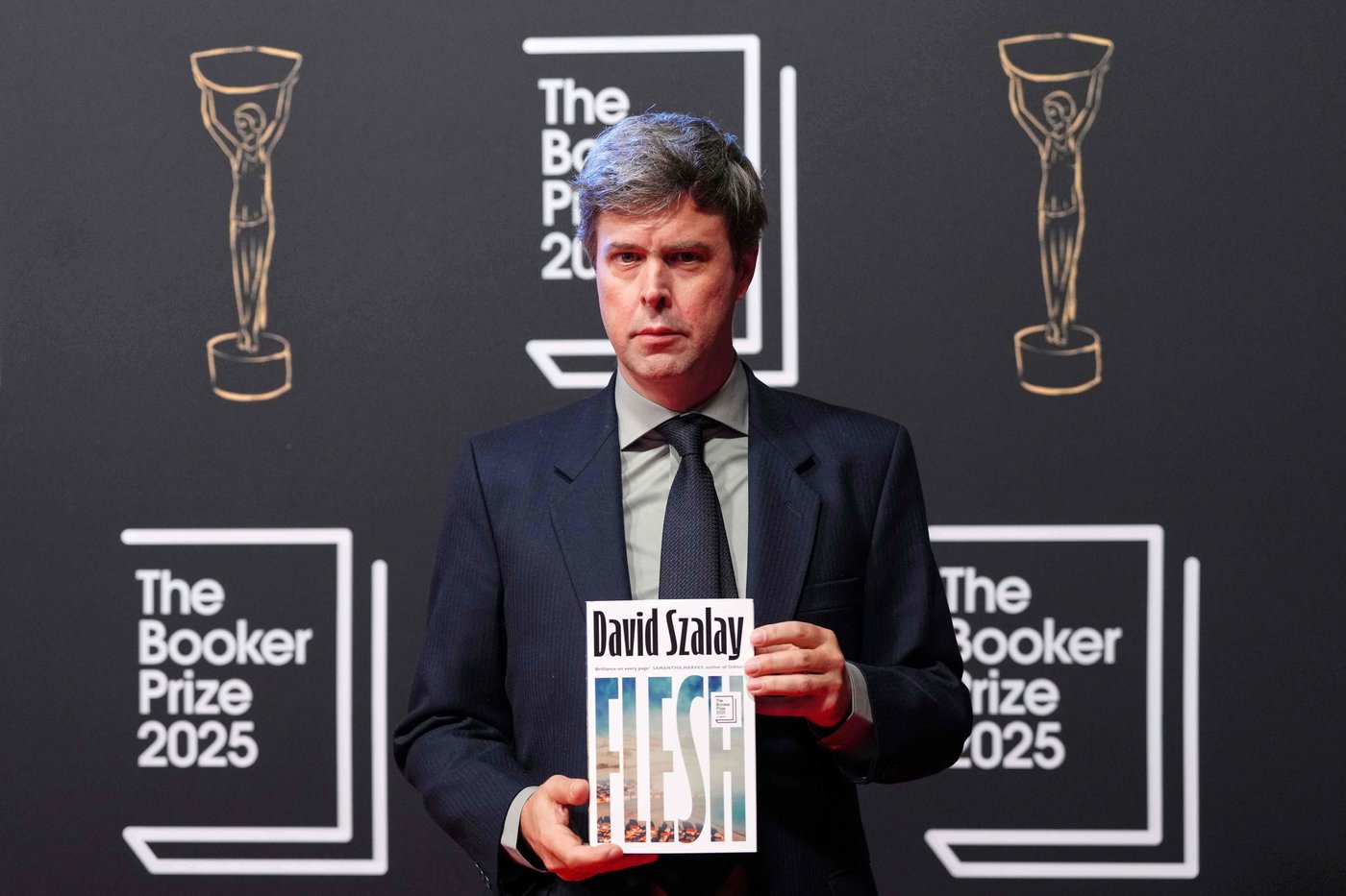 Canadian-born author David Szalay wins Booker Prize for 'Flesh'