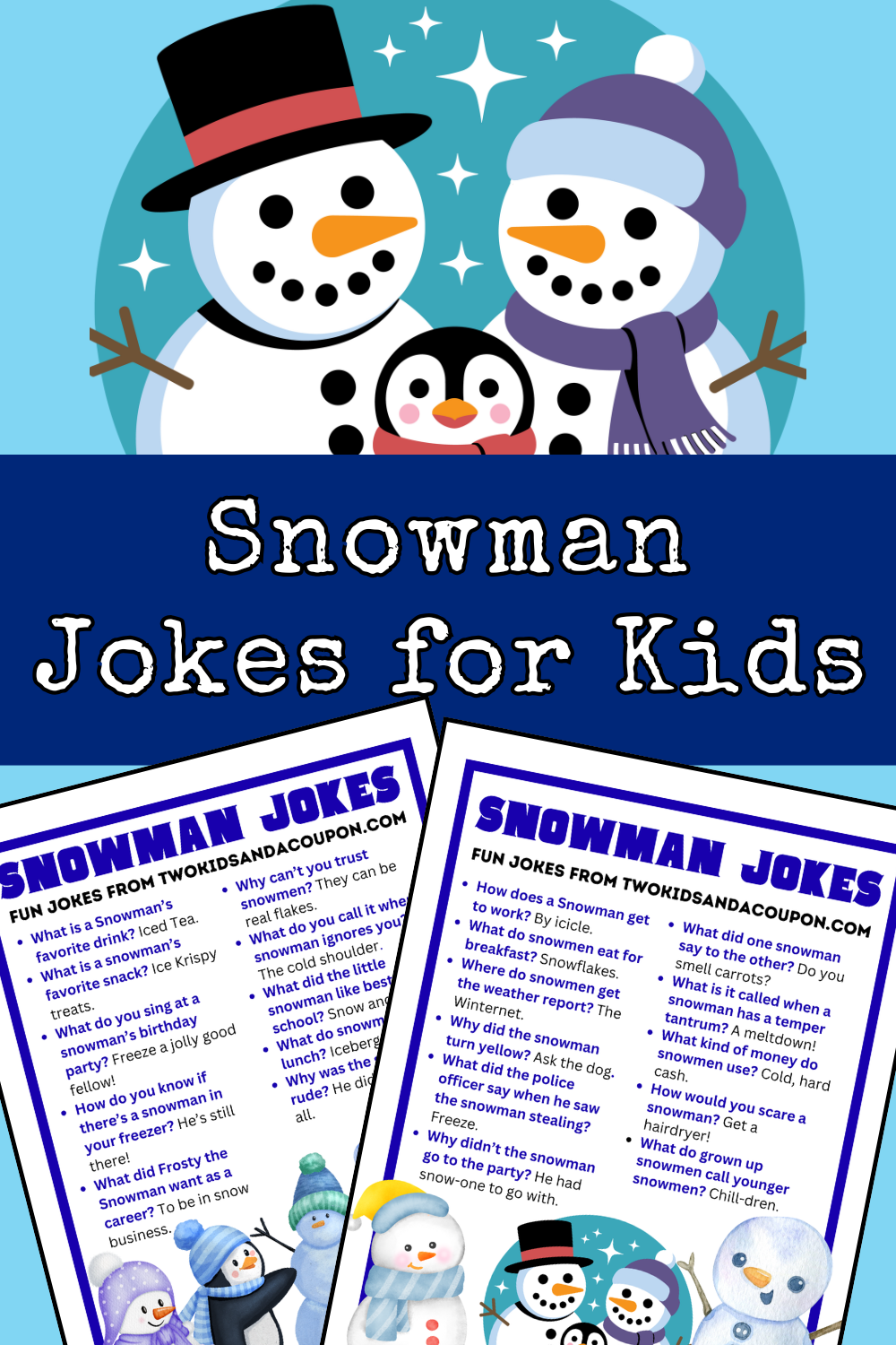 Meltdown With Laughter With Our 20 Silly Snowman Jokes