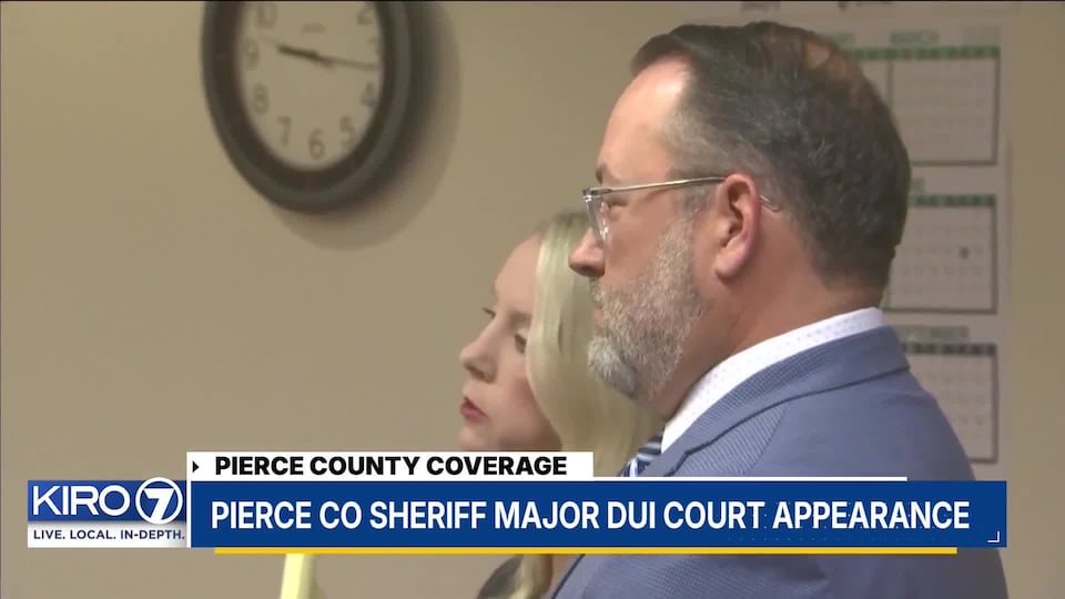 VIDEO: Pierce Co. Sheriff Major DUI court appearance