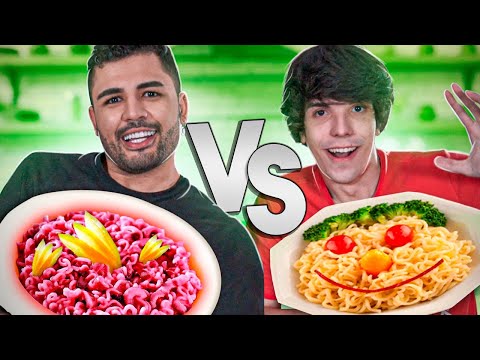 Quem fizer o miojo mais criativo ganha! (Mas tem que estar gostoso)