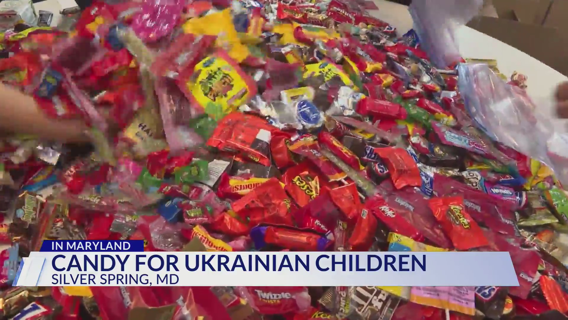 Candy drive for Ukrainian children in Silver Spring