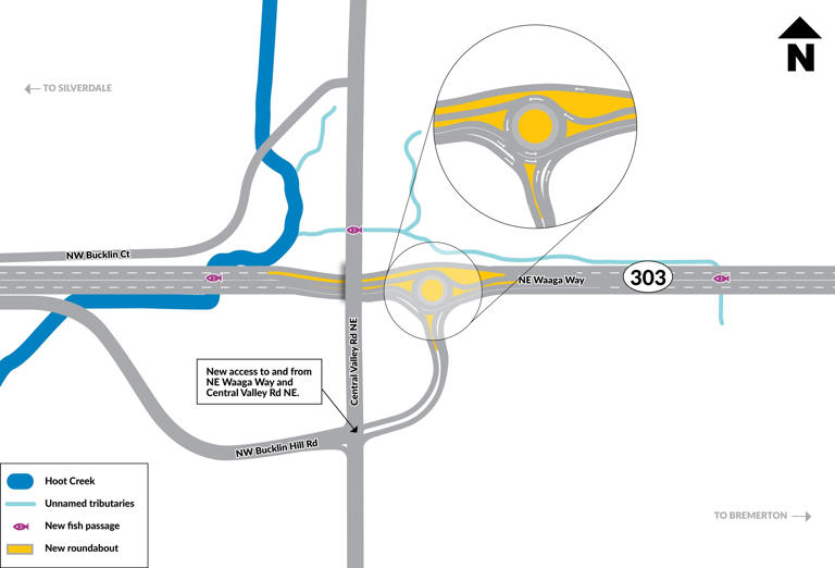New roundabout proposed for Highway 303 near Central Valley Road overpass