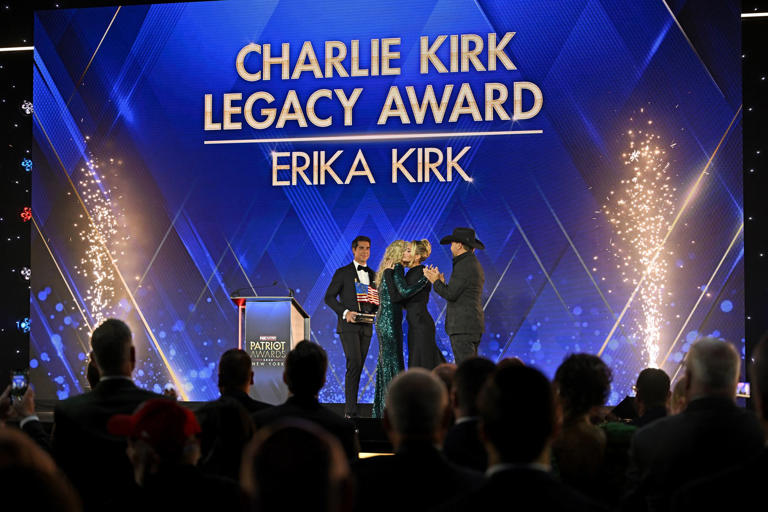 Erika Kirk goes viral over hug once again, this time with Jason Aldean