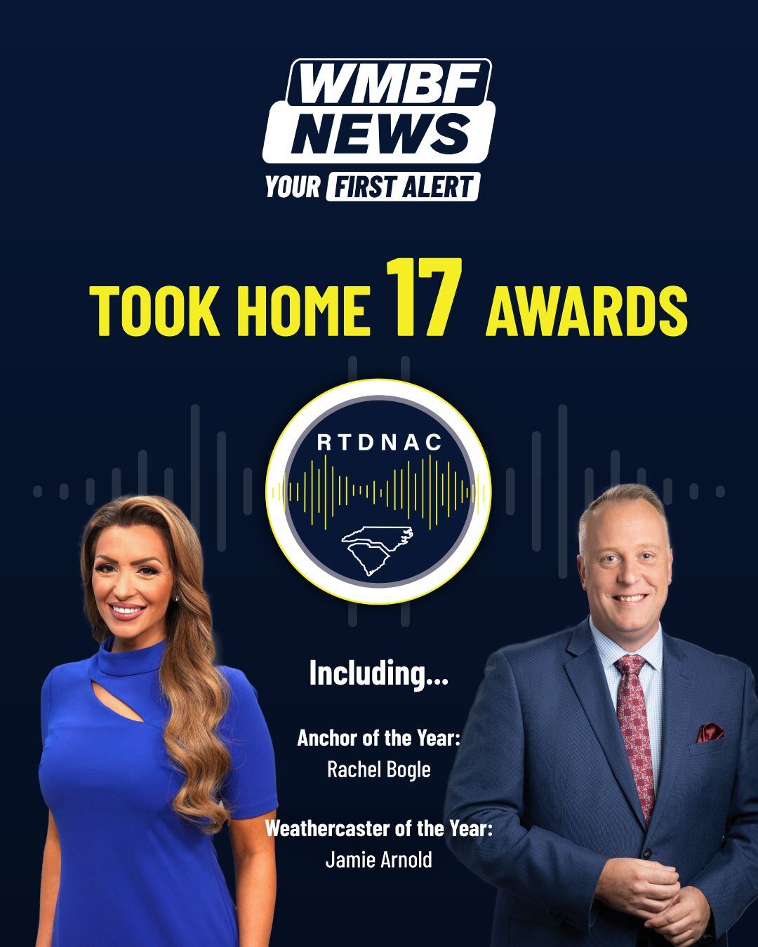 WMBF News takes home 17 RTDNA awards