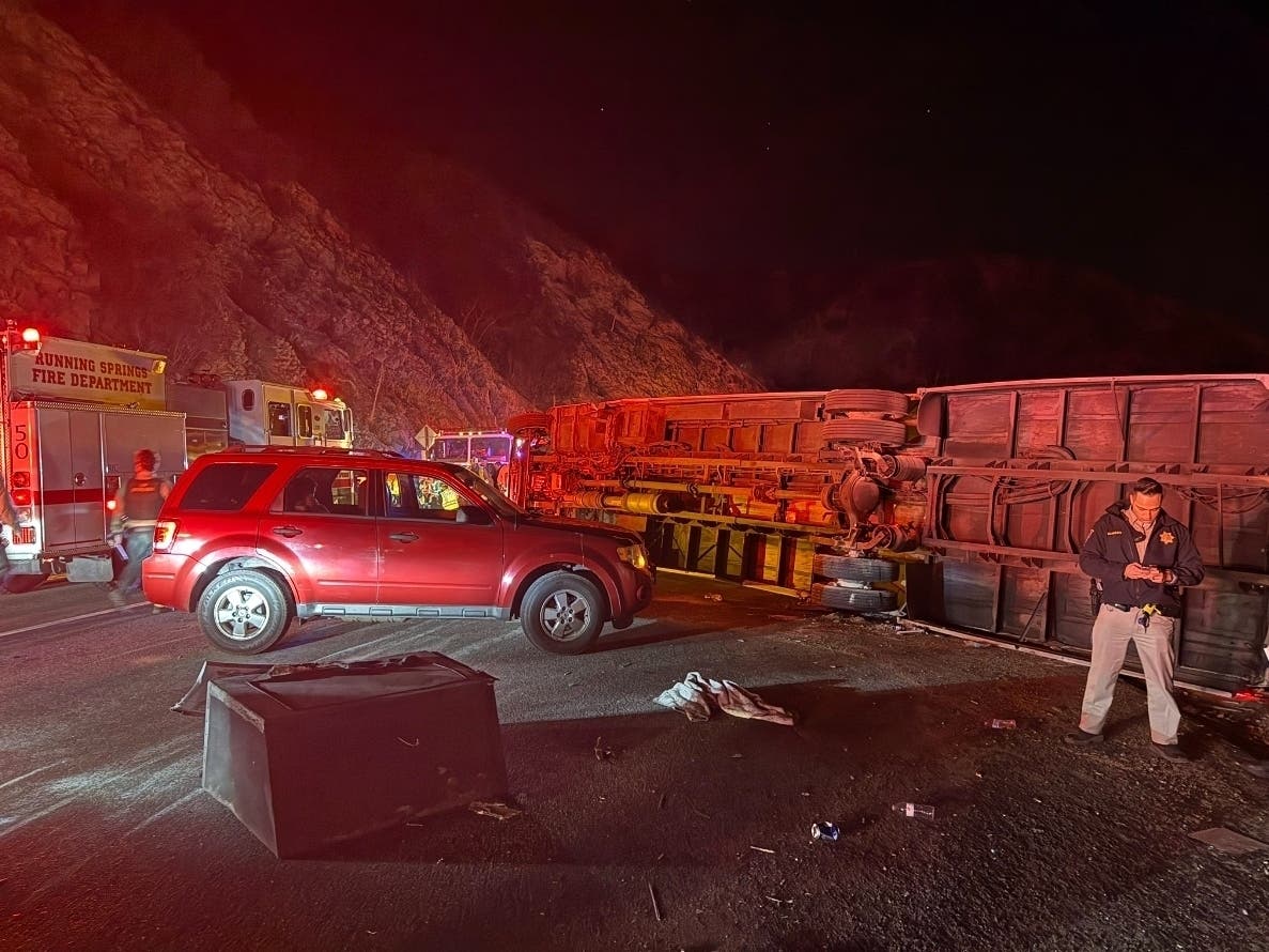 Bus Overturns, Injuring 26 SoCal Children And Adults
