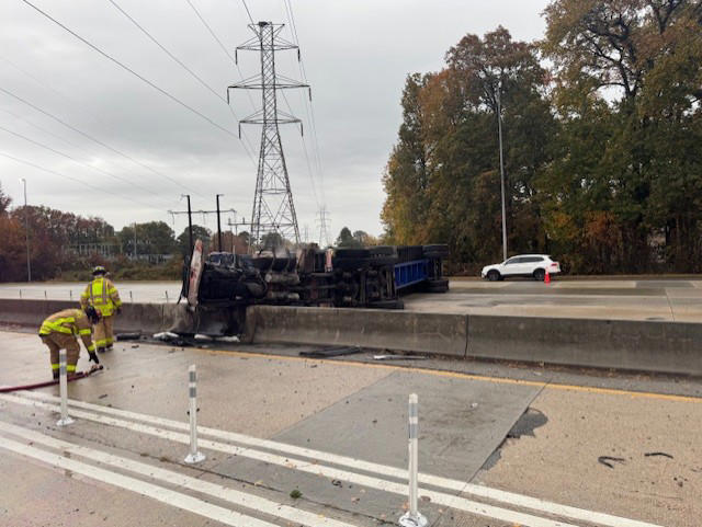 VSP: Tractor-trailer driver dies in fiery crash with sedan on I-64
