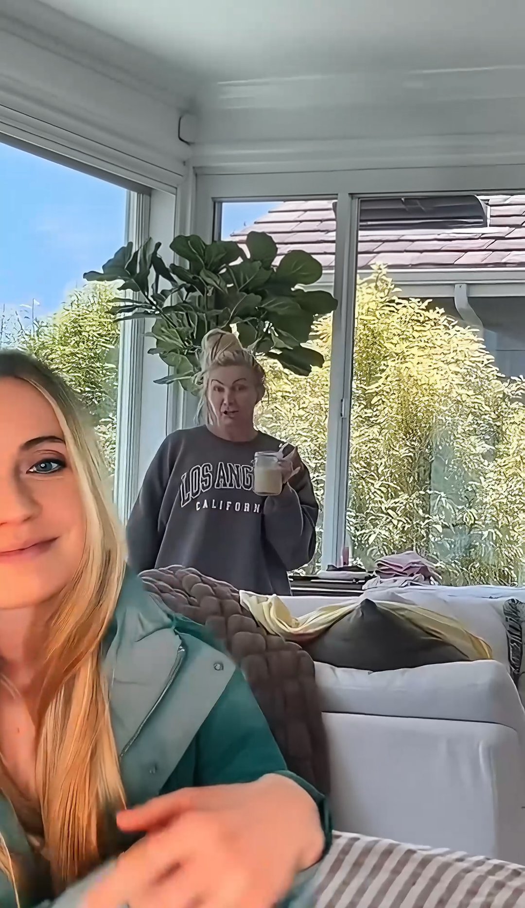 Wifes Reaction To Finding Husband Relaxing In Bed