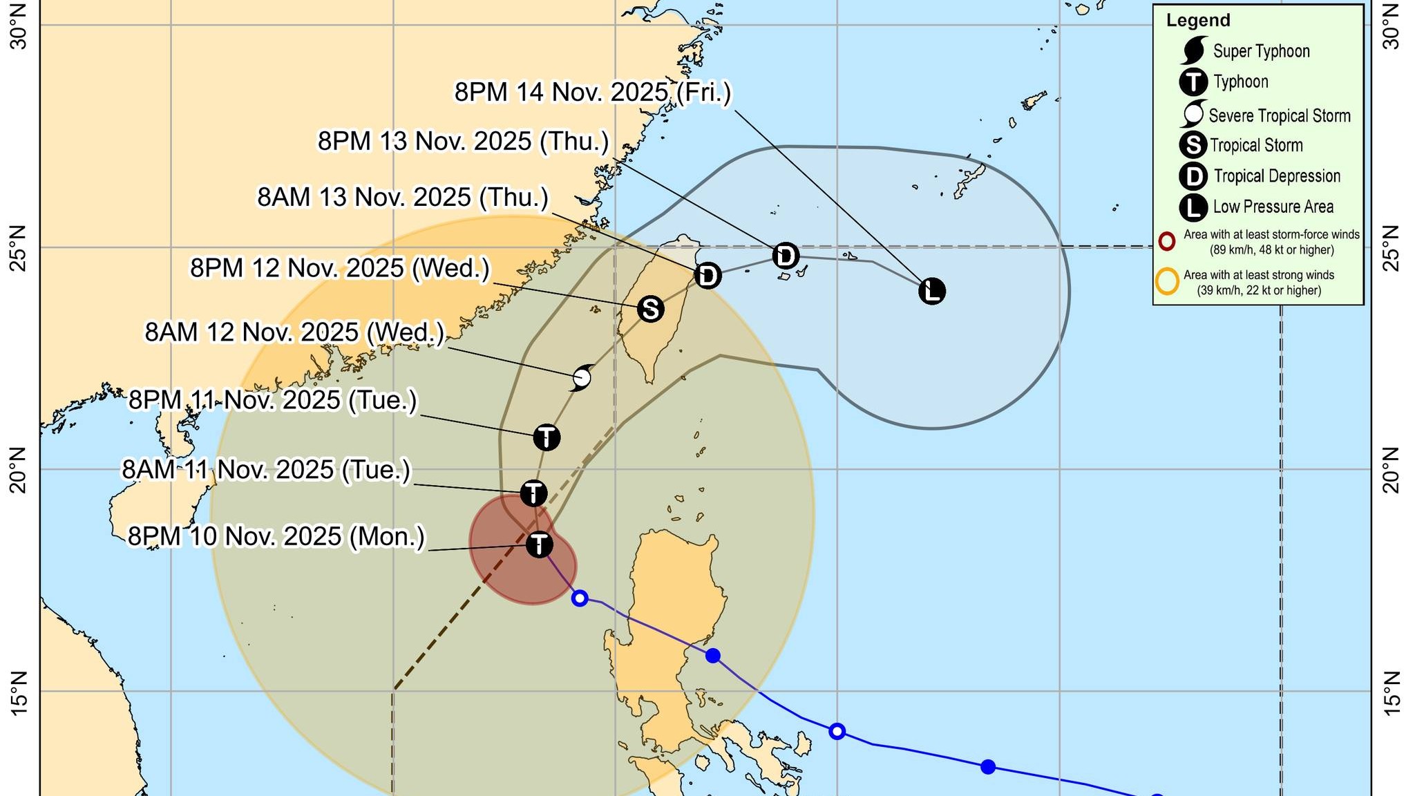 13 areas under Signal No. 2 as Uwan keeps strength, nears PAR exit