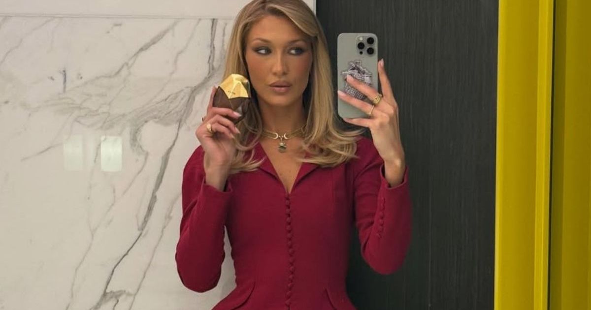 Photos: Bella Hadid Is ‘Pretty in Red' Skirt-Suit Look