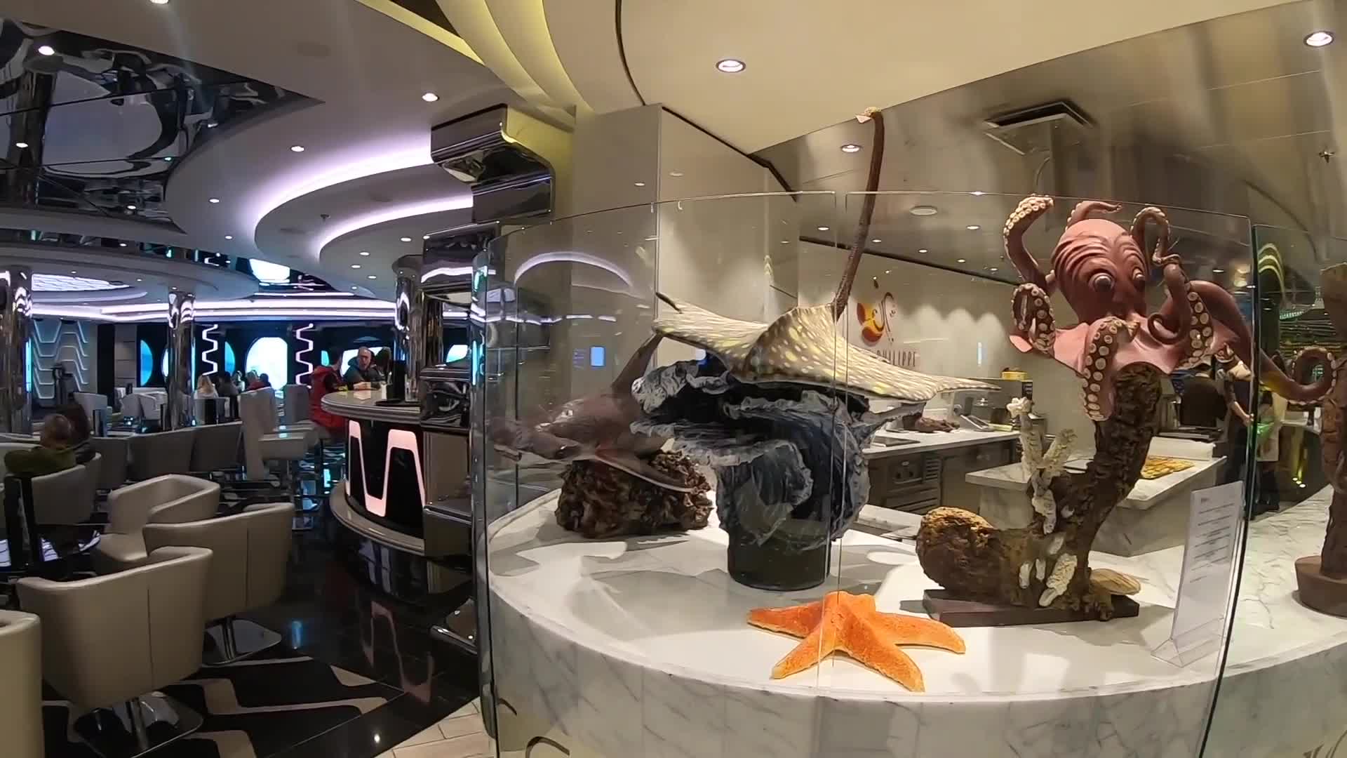 MSC Meraviglia ship tour - restaurants, bars and lounges